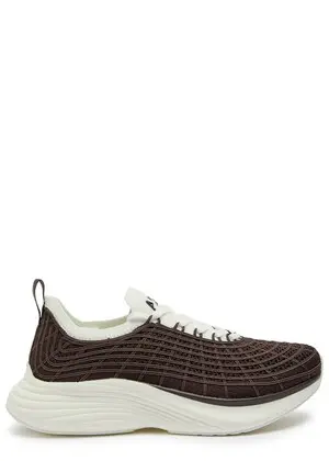Apl Athletic Propulsion Labs Techloom Zipline Knitted Lace-Up Sneakers Brown