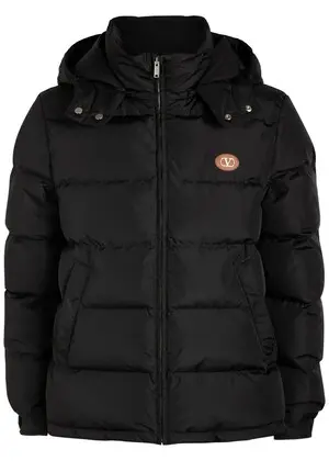 Valentino Garavani Padded Hooded Down Jacket - Black