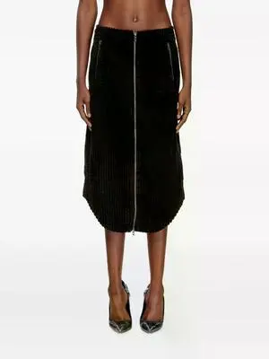 DIESEL® O-llipop Corduroy Midi Skirt