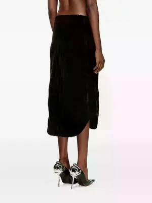 DIESEL® O-llipop Corduroy Midi Skirt