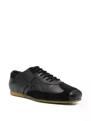 STEFAN COOKE Leather Lace-up Trainers - Black
