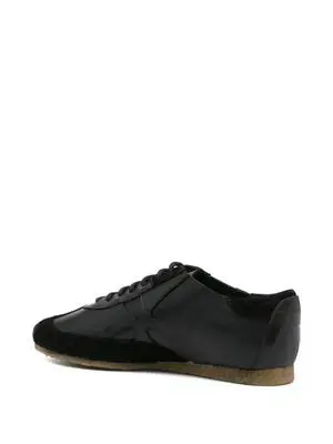 STEFAN COOKE Leather Lace-up Trainers - Black