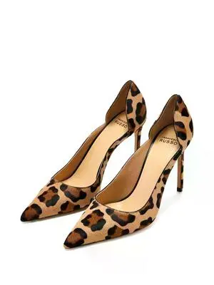 FRANCESCO RUSSO 95mm Leopard-print Stiletto Pumps