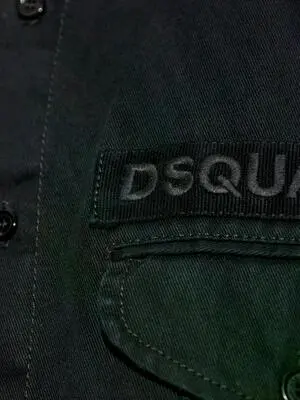 Dsquared2 Logo-embroidered Cotton Shirt