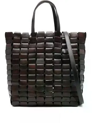 Dragon Diffusion Woven Leather Tote Bag