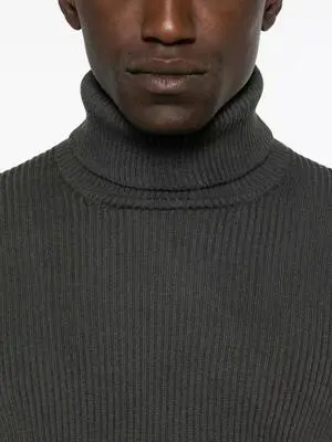 Stone Island Ribbed Turtleneck Sweater