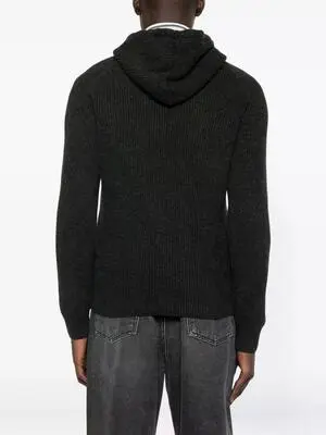 Tagliatore Ribbed Knit Hoodie