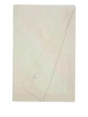 Brunello Cucinelli Ribbed Cashmere Throw - Neutrals