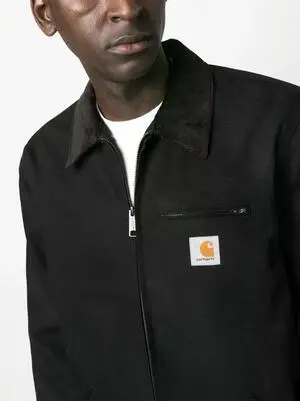 Carhartt Work In Progress Detroit Logo-patch Jacket - Black