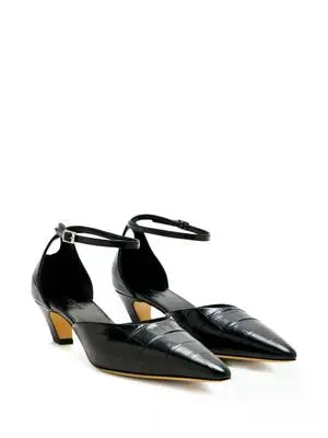 Le Monde Beryl 45mm Crocodile-effect Pumps