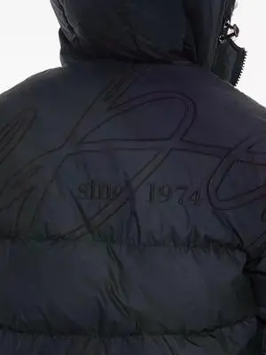 Iceberg Logo Embroidered Hooded Padded Jacket