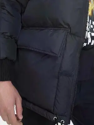 Iceberg Logo Embroidered Hooded Padded Jacket