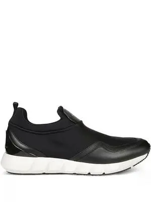FERRAGAMO Slip-on Leather Sneakers - Black