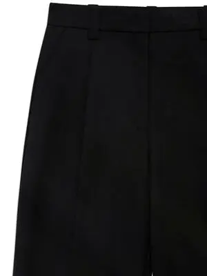ANINE BING Pleated Wide-leg Trousers