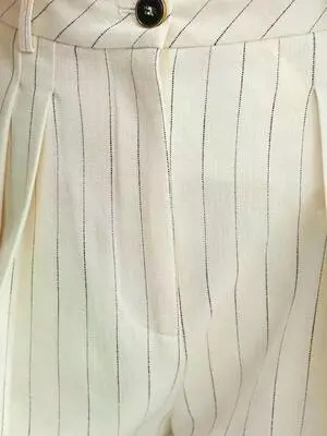 SIMONA CORSELLINI Tailored Pinstriped Pleated Shorts