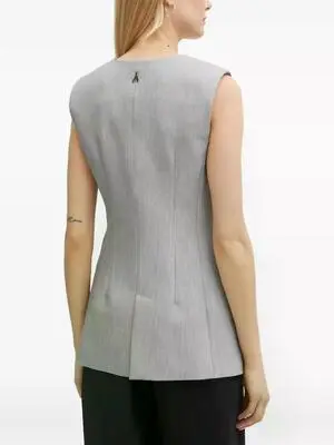 Patrizia Pepe Sleeveless V-neck Waistcoat