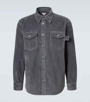 Bottega Veneta Matt Cotton Corduroy Shirt - Grey