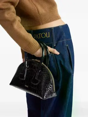 PATOU Le Bowling Half-moon Bag - Black