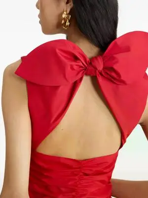 PATOU Bow-detail Mini Dress - Red