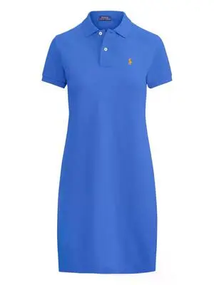Polo Ralph Lauren Short Sleeve Embroidered Pony Logo A-line Dress