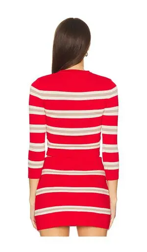 SEROYA Cruz Striped Knit Top