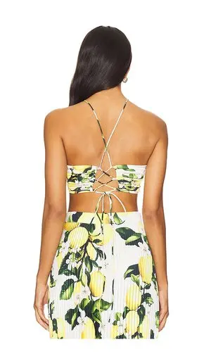 L'IDEE X Revolve Jardin Crop Top - White
