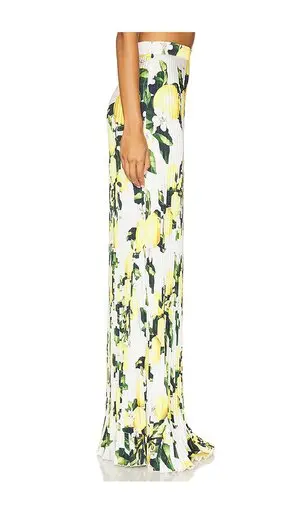 L'IDEE X Revolve Printed Pleated Maxi Skirt