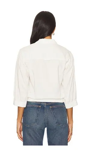 BOBI Puff Sleeve Cropped Top