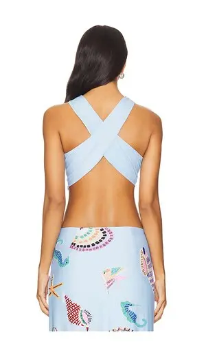 OCEANUS Hand Beaded Top