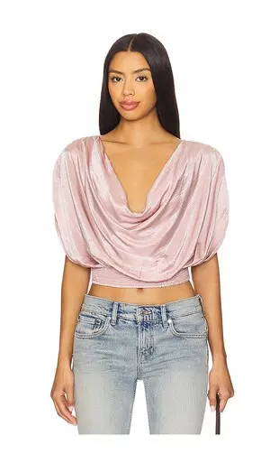 Free People X Revolve Cowl Cape Top - Lavender