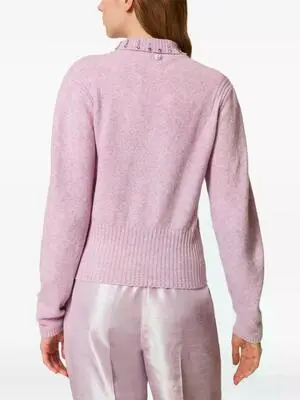 TWINSET Embellished Polo-collar Sweater - Pink