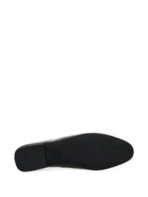 Jeffrey Campbell Fathom Metallic Leather Ballet Flats - Brown