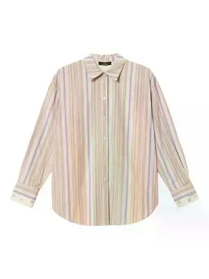 TWINSET Striped Shirt With Embellished Cuffs