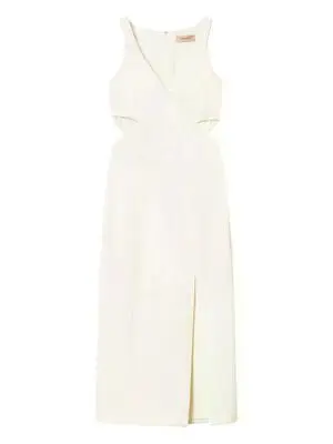 TWINSET Midi Cut-out Dress - White