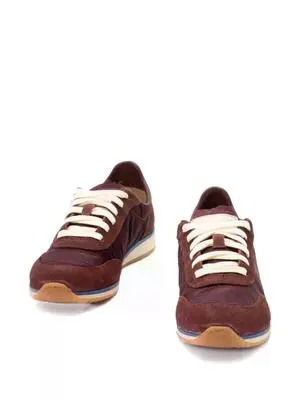 Patrizia Pepe Suede Panelled Low-top Sneakers - Brown