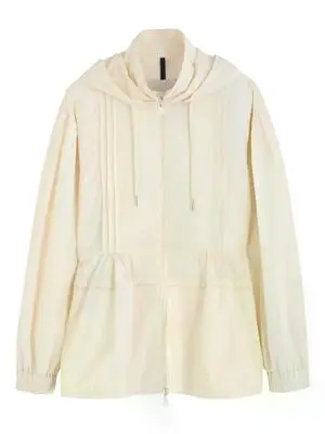 Moncler Pleated Hooded Jacket - Neutrals