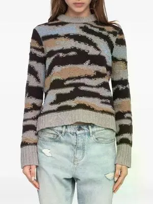 Zadig&Voltaire Malty Patterned Crew-neck Sweater