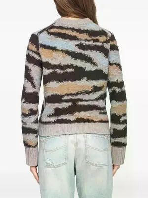 Zadig&Voltaire Malty Patterned Crew-neck Sweater