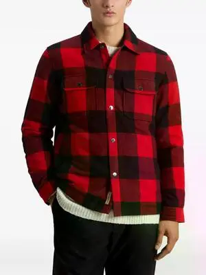 Woolrich Check-pattern Wool-blend Shirt Jacket