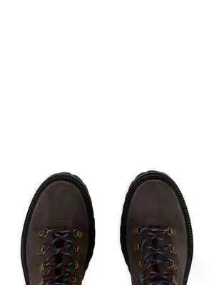 Etro Lace-up Ankle Boots With Patterned Collar