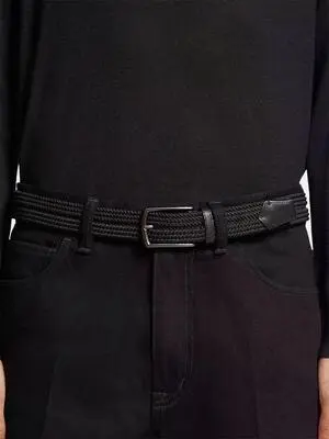 Zegna Braided Belt With Buckle Fastening
