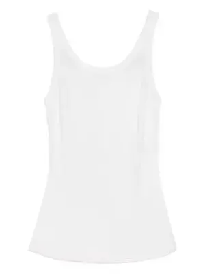 Elisabetta Franchi Scoop Neck Tank Top - Neutrals
