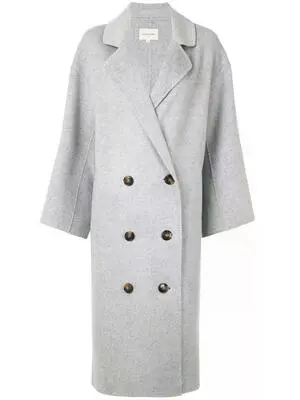 Loulou De Saison Borneo Oversized Coat - Grey