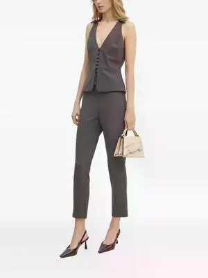 Bardot Halterneck Button Top