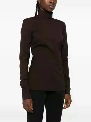 THELATEST High-neck Long-sleeve Blouse