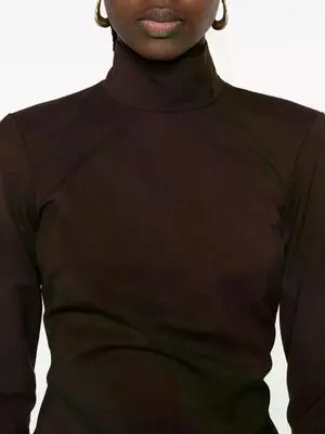 THELATEST High-neck Long-sleeve Blouse
