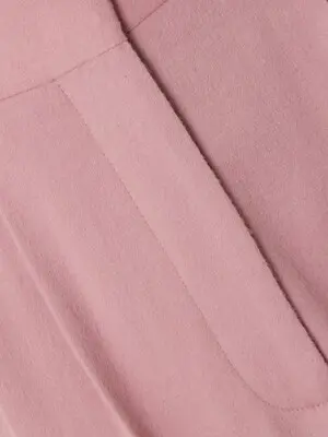 BLAZÉ MILANO Fox Pleated Wool And Cashmere-blend Tapered Trousers