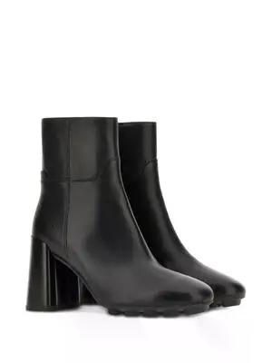 Hogan 90mm Leather Zip Up Boots