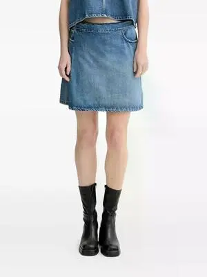 WON HUNDRED Wrap Denim Skirt