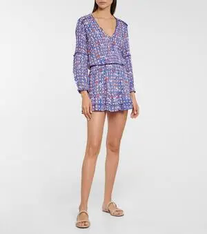 Poupette St Barth Ilona Printed Minidress